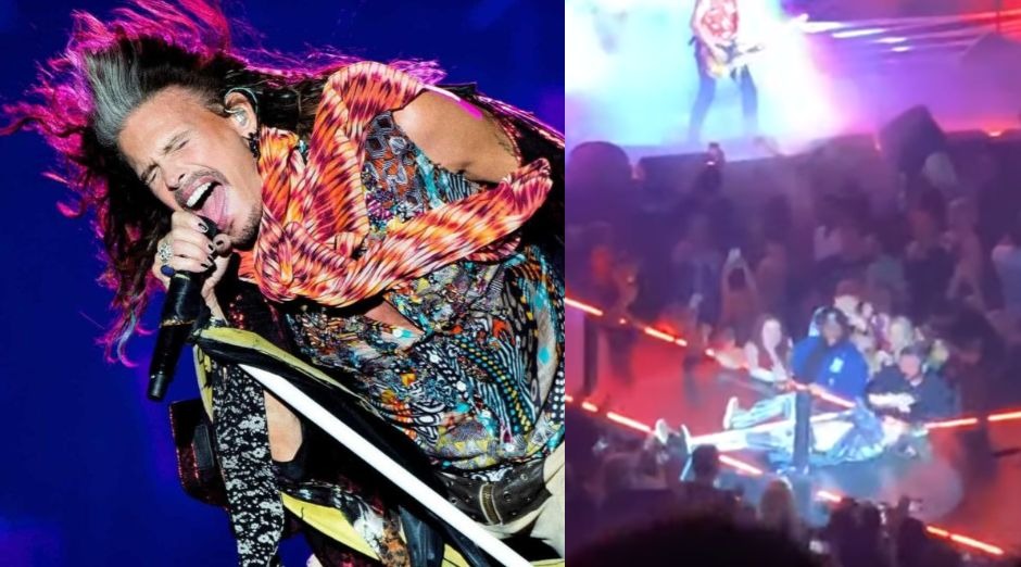 Steven Tyler falling 2019 - Rock And Roll Garage