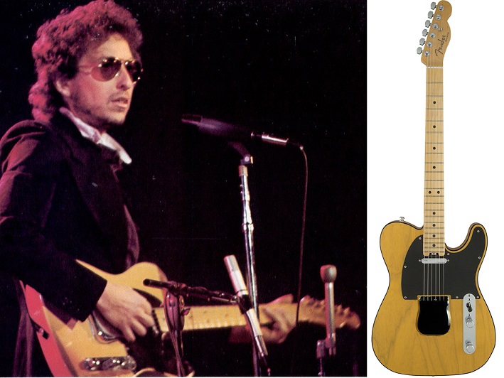 One of the classic Bob Dylan guitars will be sold at a millionaire auction