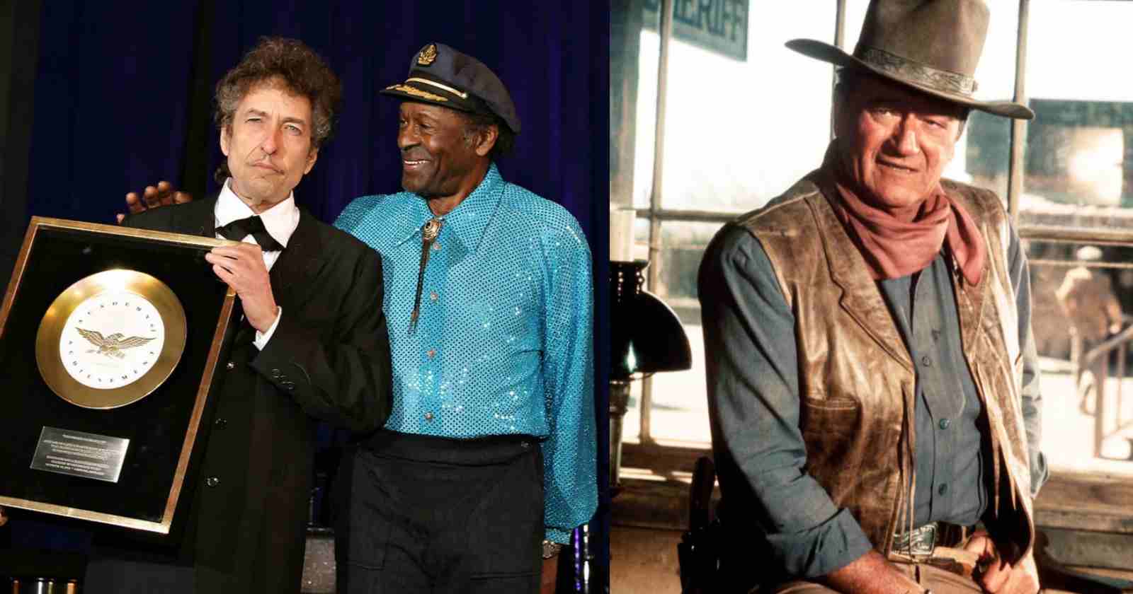 The story of when Bob Dylan met actor John Wayne